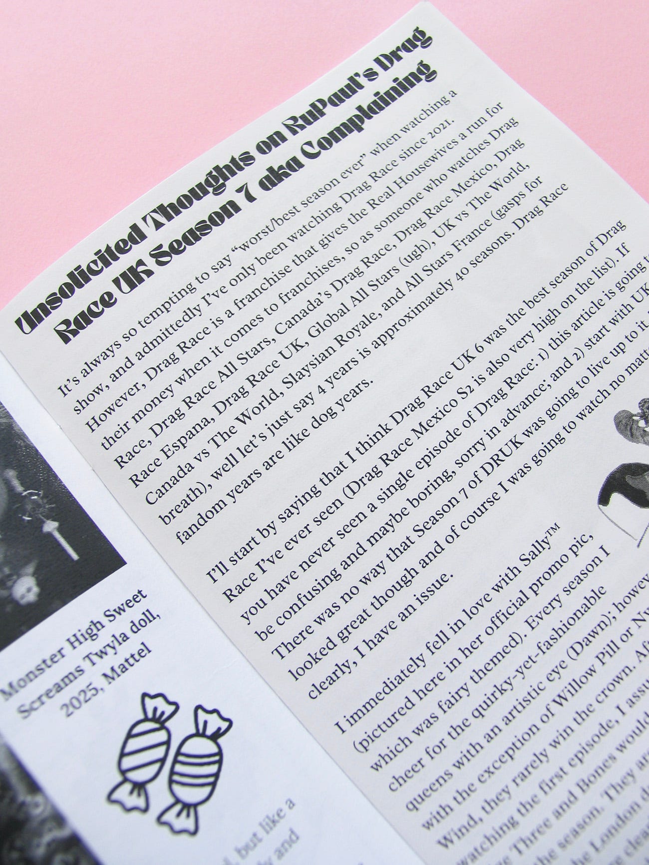 Weird Santa & Last Zine of the Year - by Brigitte