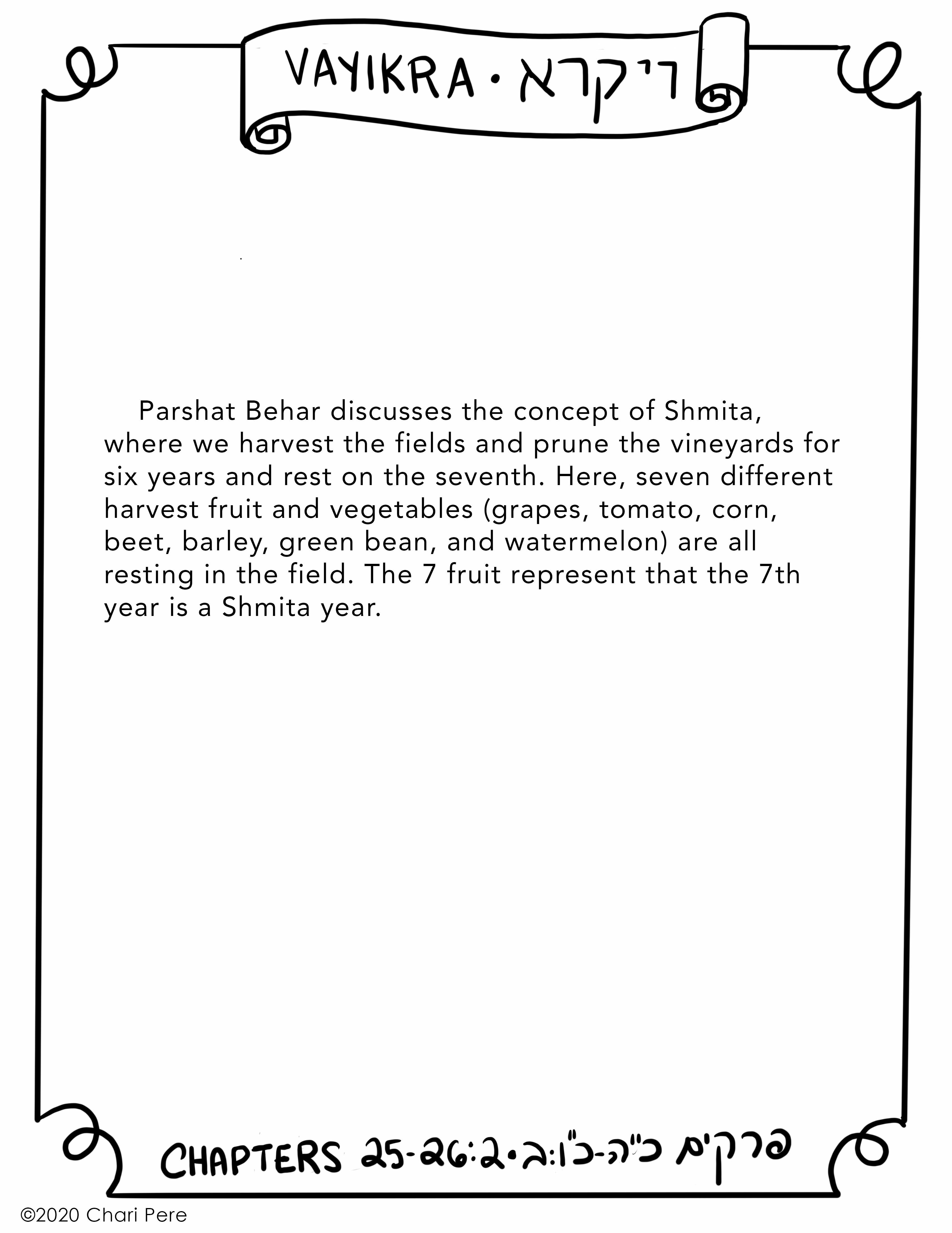 Parshat Vayikra Coloring Page [2025]