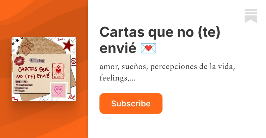 Cartas que no (te) envié 💌 | Nibu 💜⭐️ | Substack