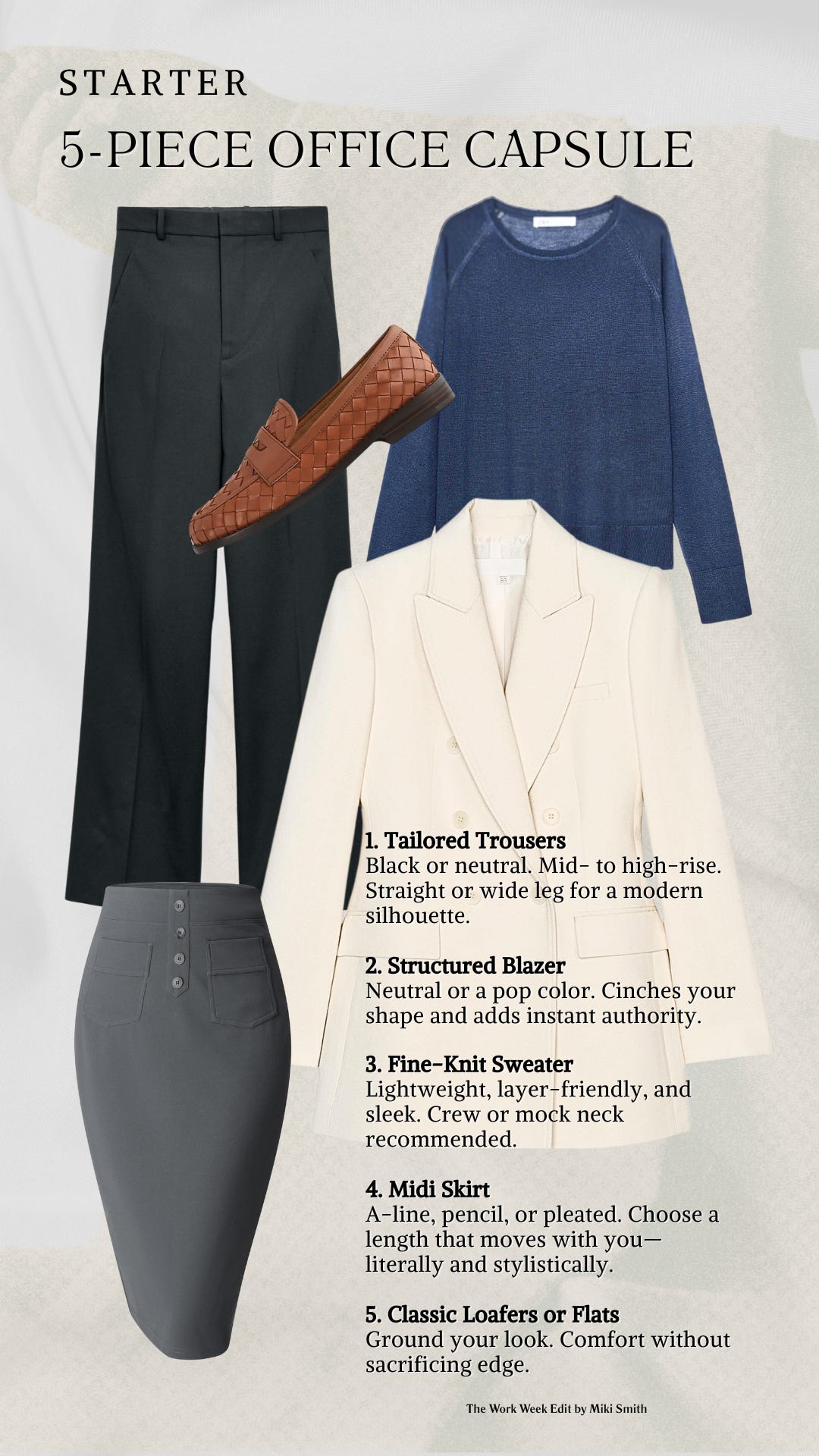 Your 5-Piece Office Capsule Starter