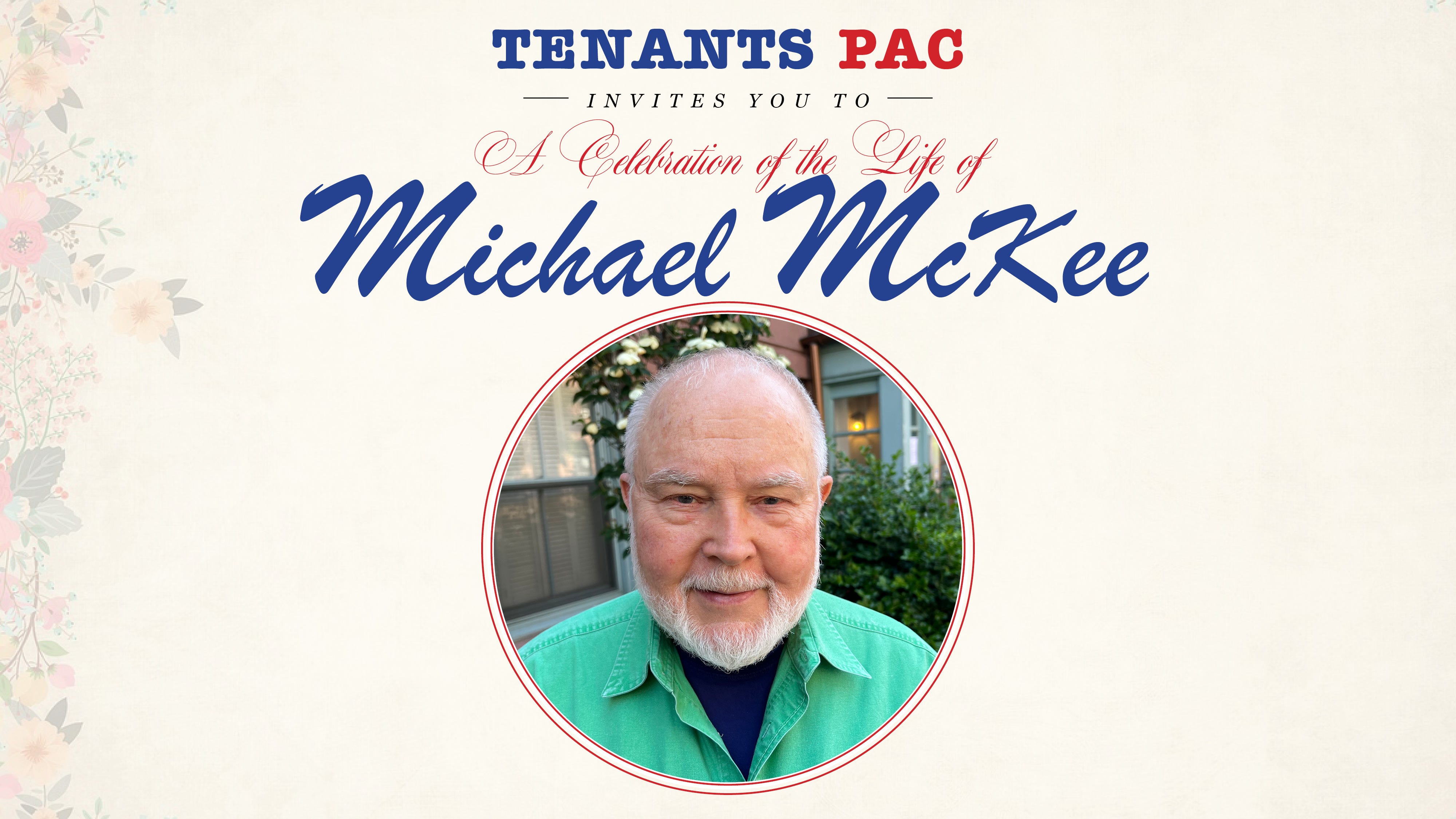A Celebration of the Life of Michael McKee