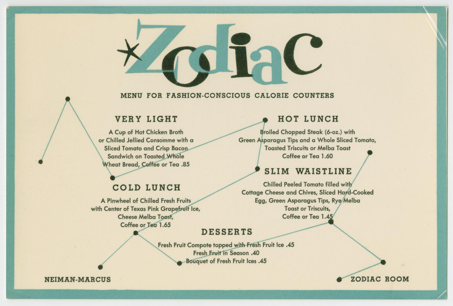 Neiman-Marcus' Zodiac Room: Helen Corbitt and the Creation of Texan Taste