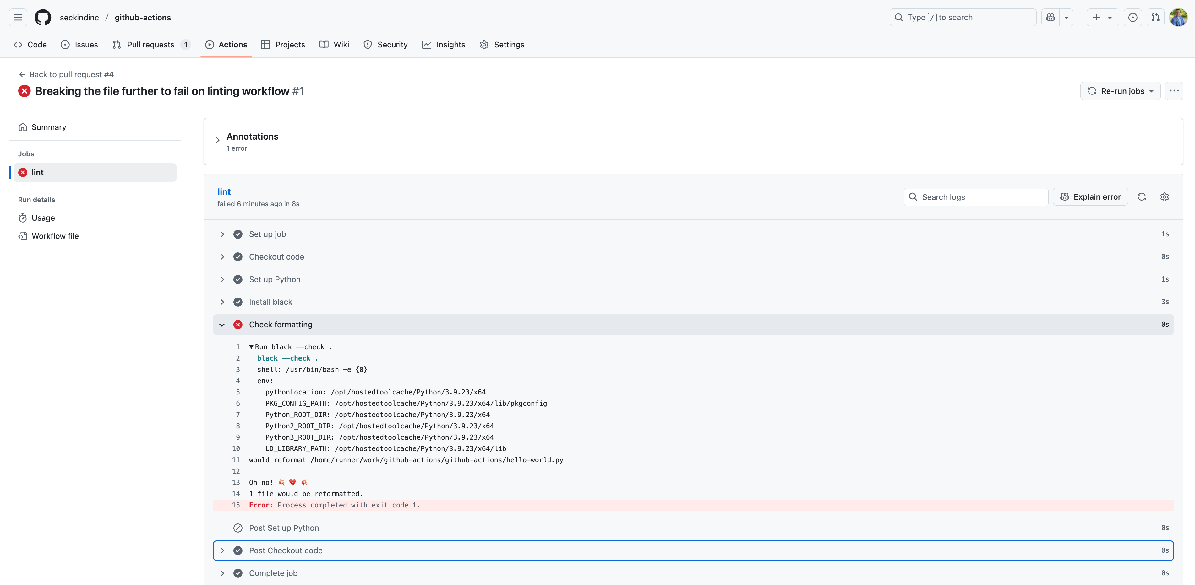 Getting Started with CI Using GitHub Actions