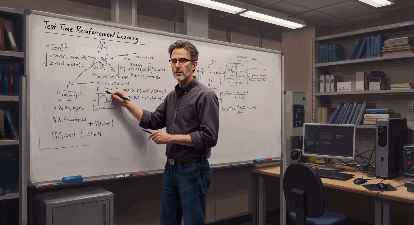 LLMs Can Now Self-Evolve At Test Time Using Reinforcement Learning