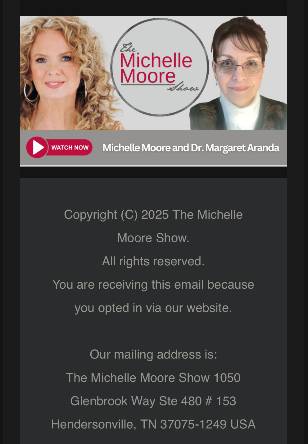 My Interview on The Michelle Moore Show Was BANNED from Streaming or ...