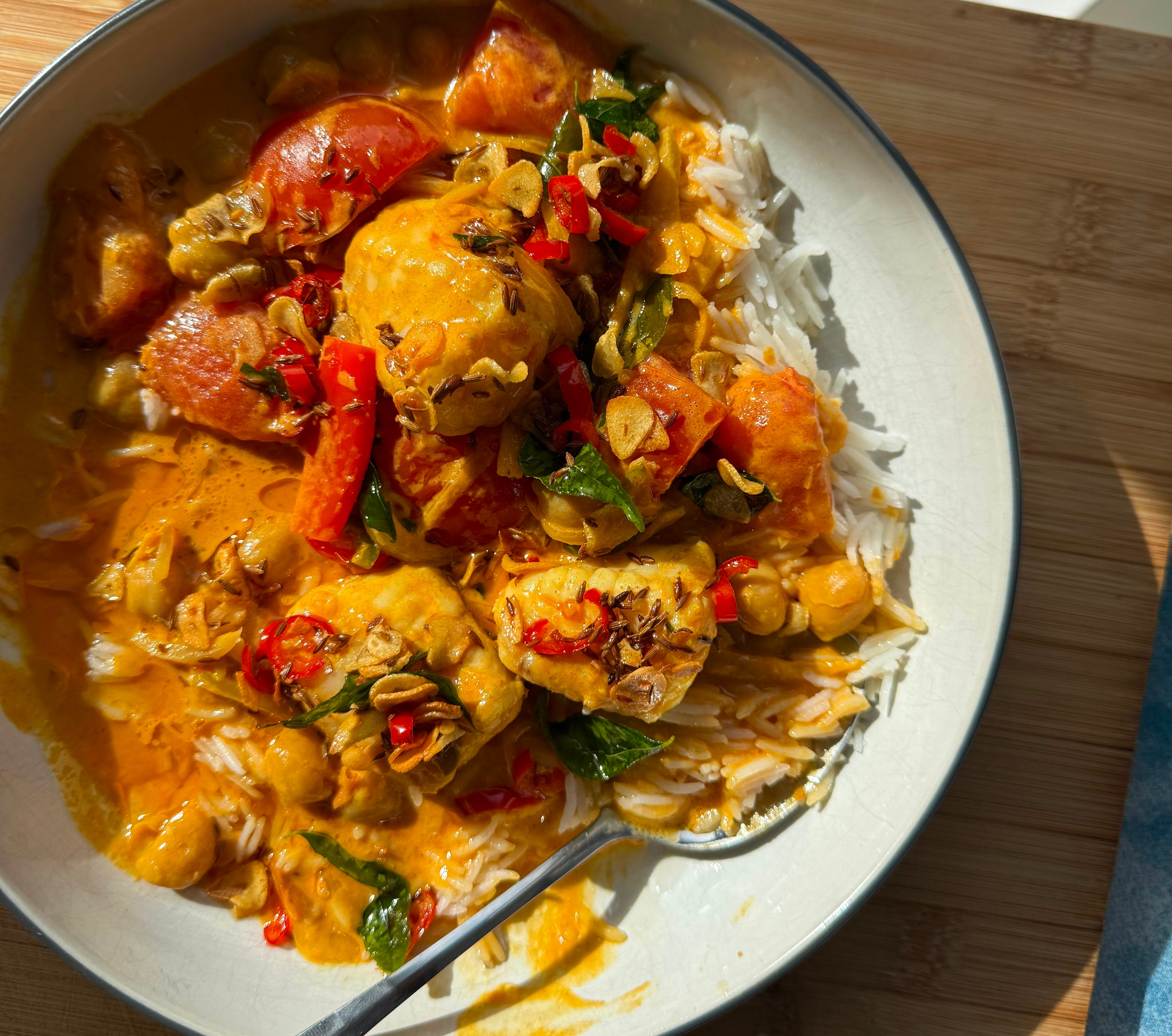Monkfish & Chickpea Curry - Chef Anna Frazer