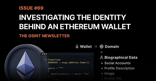 The OSINT Newsletter | Jake Creps | Substack