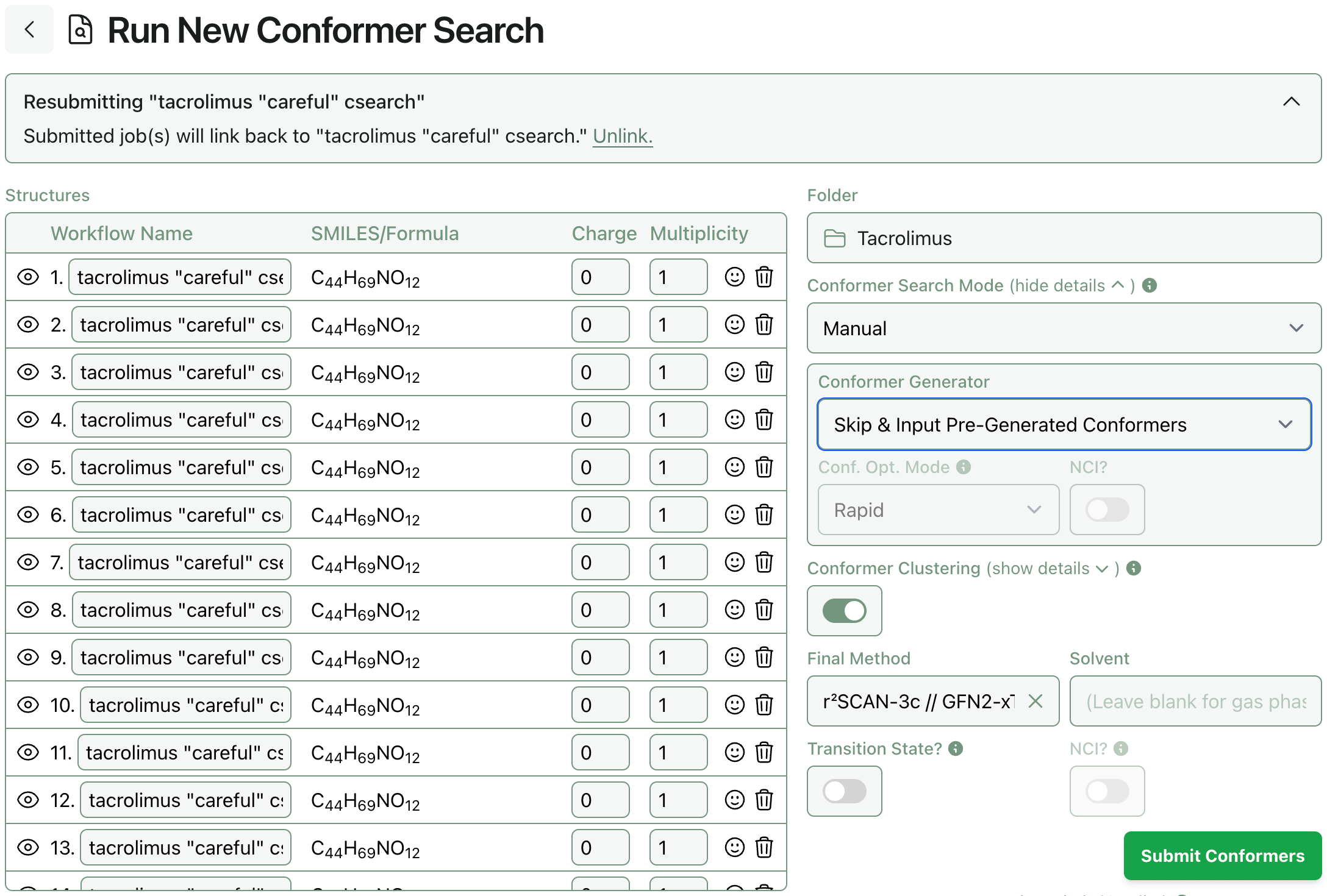 Conformer Deduplication, Clustering, and Analytics