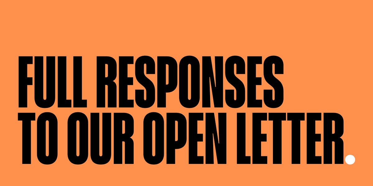 Full Responses to the BBFA Open Letter - by Matt Hardy