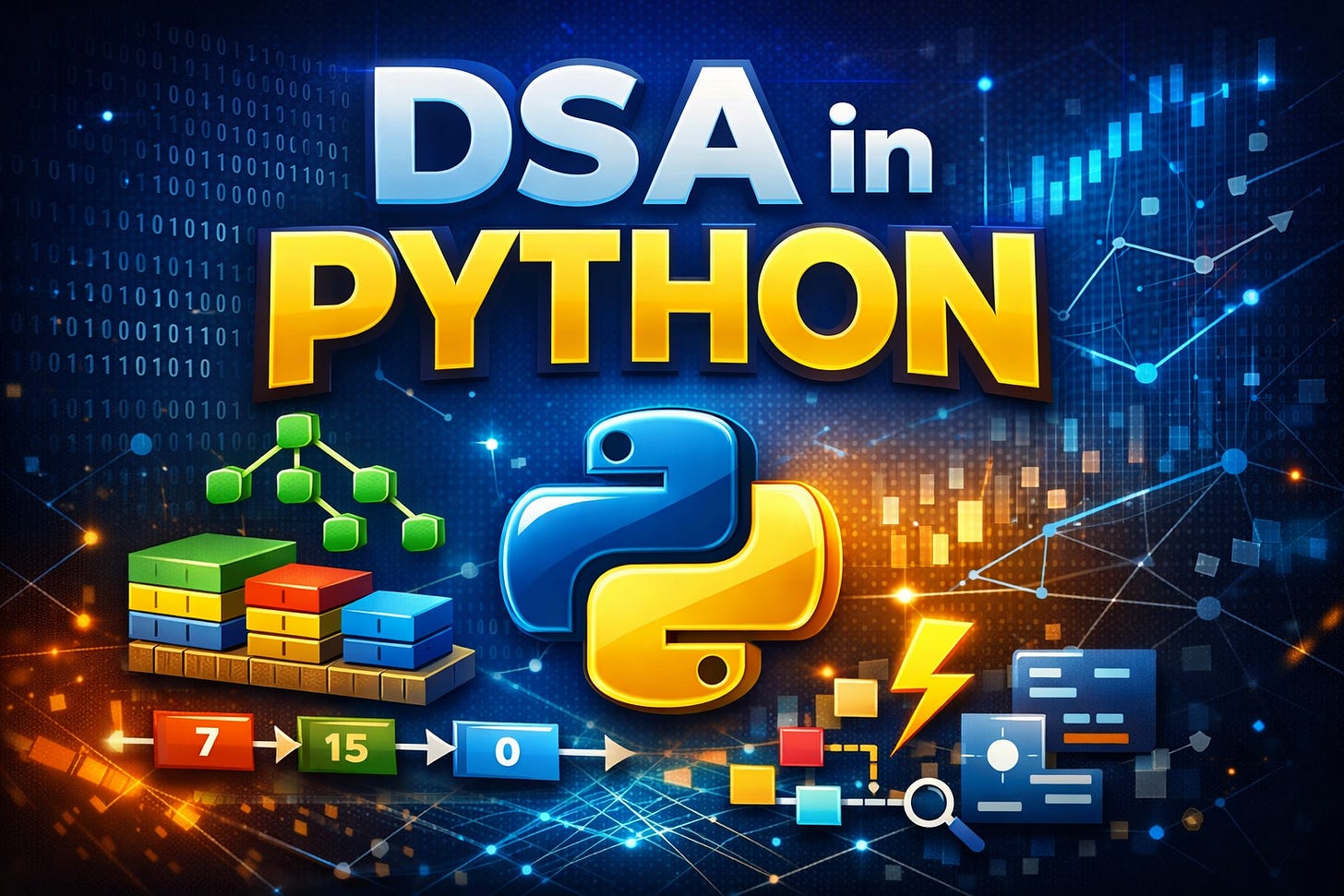Complete DSA in Python: From Beginner to Advanced learning roadmap with Real Examples