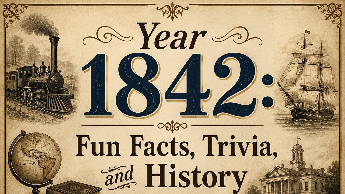 Year 1842: Fun Facts, Trivia, and History