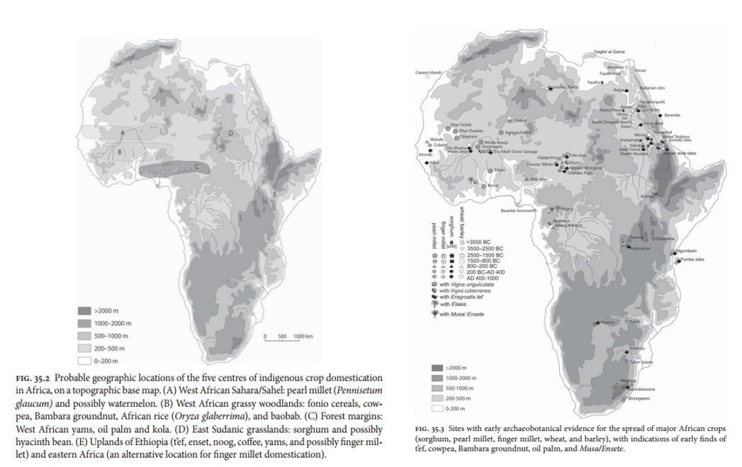 The invention of Agriculture in Africa: plant domestication and the ...