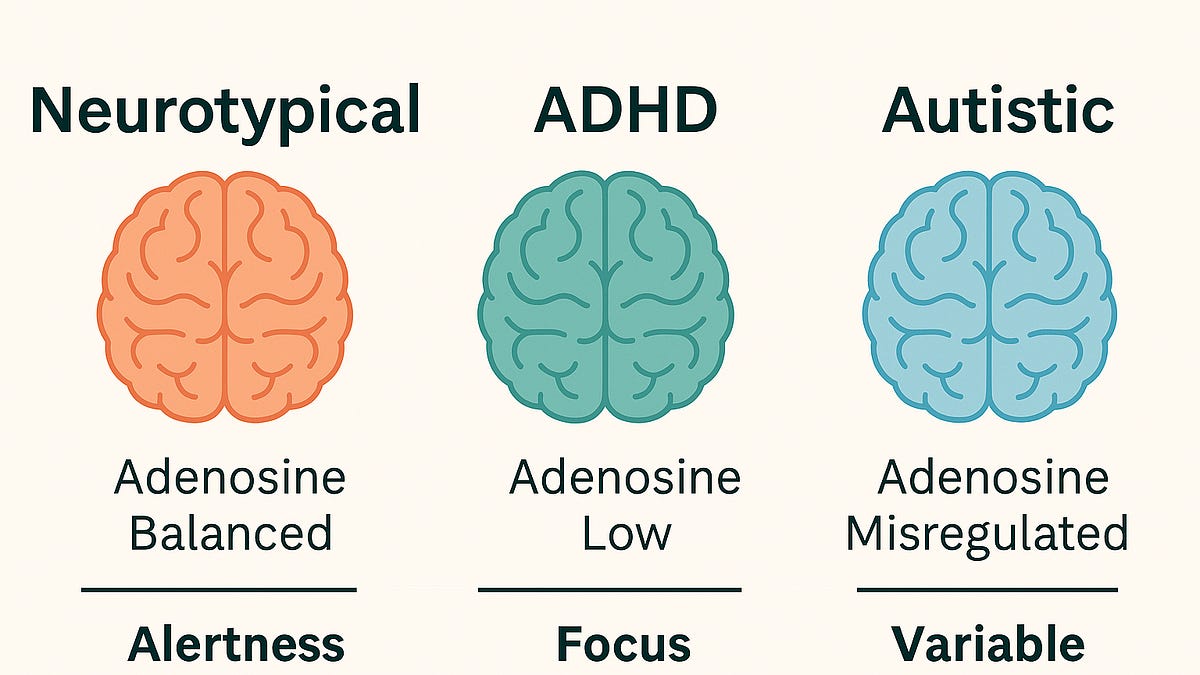 does caffeine increase acetylcholine