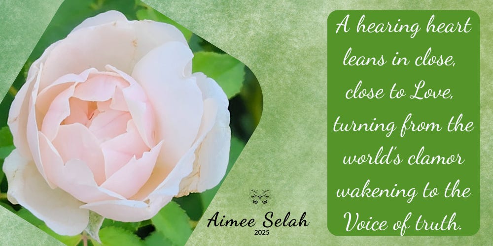 Presence and Listening - by Aimee Selah—poetry garden