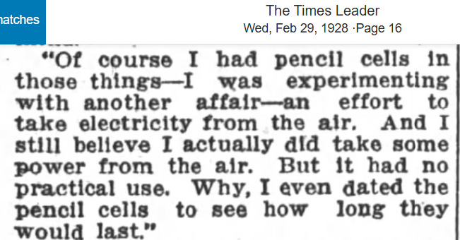 Lester Hendershot: FUELLESS MOTOR, Free Energy and Suicide?