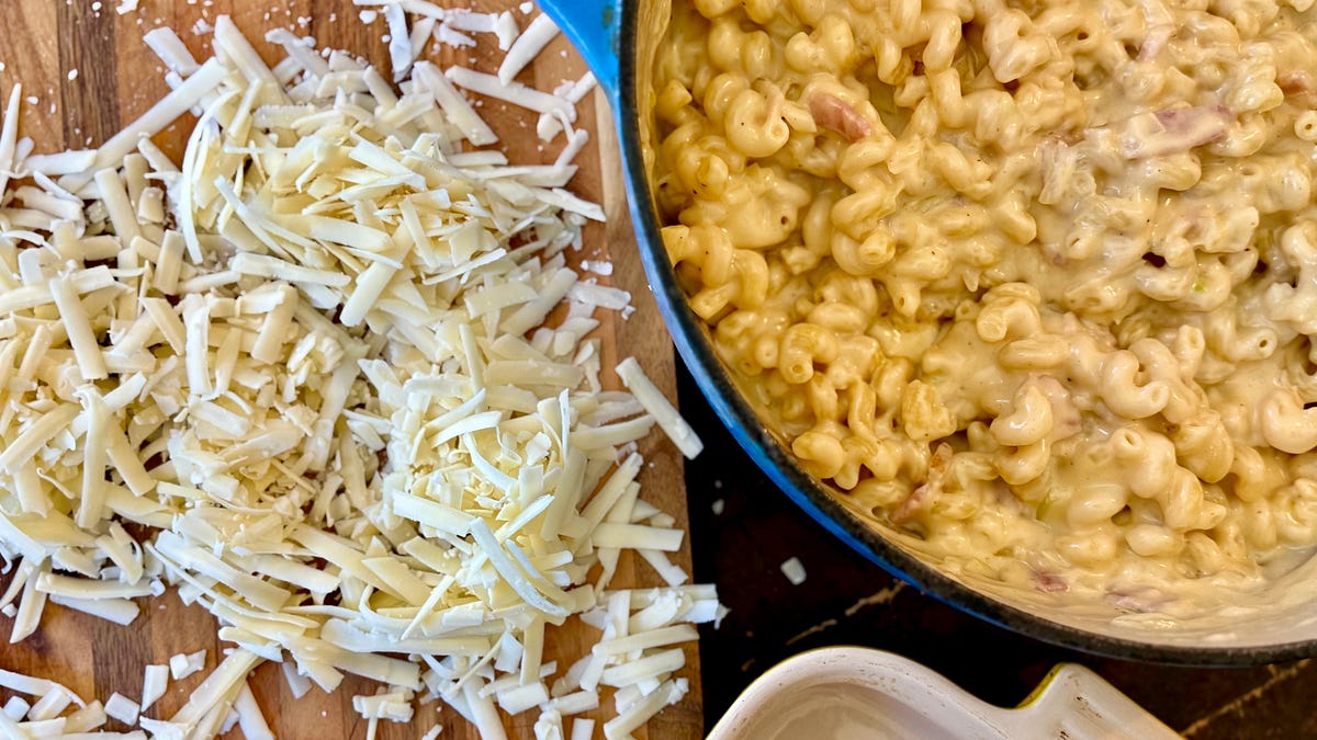 Classic Bacon Mac and Cheese - by Elizabeth Poett