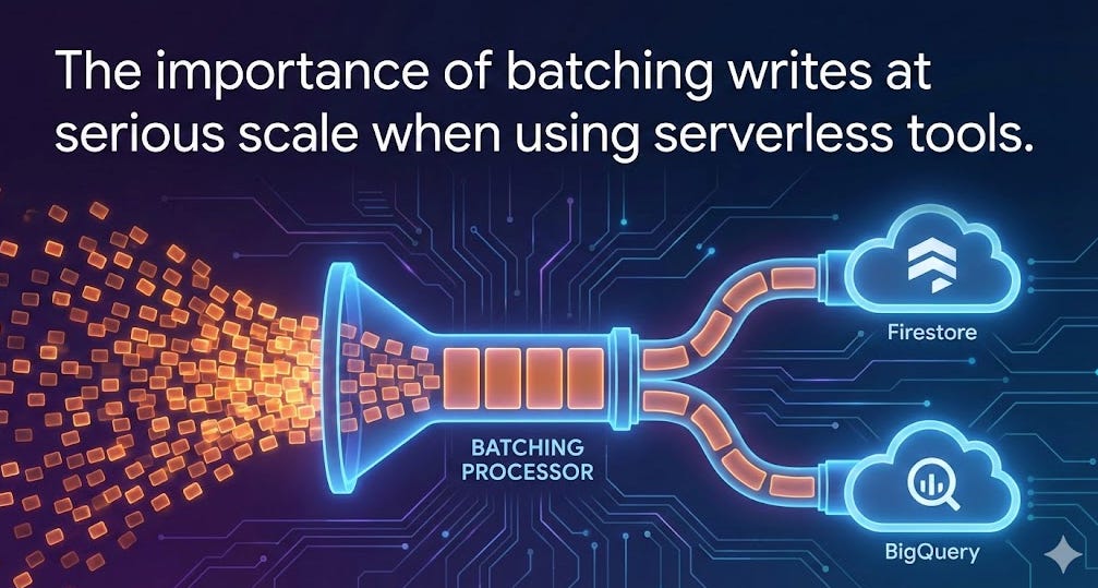The importance of batching writes at scale when using serverless tools