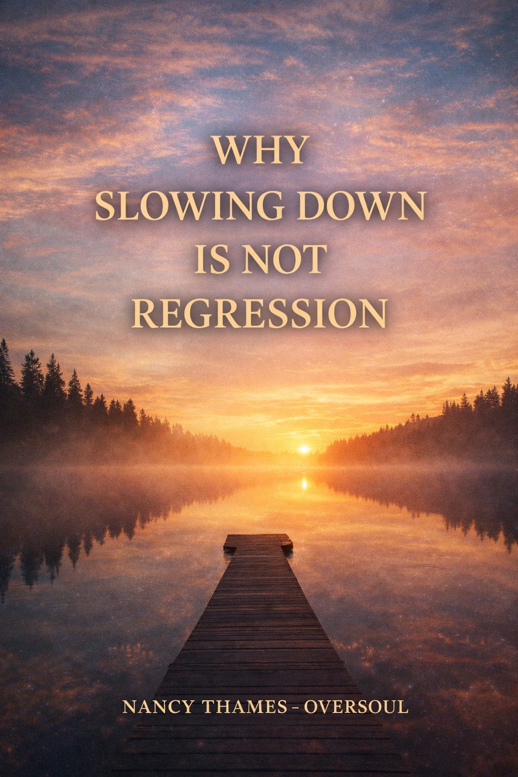 Why Slowing Down Is Not Regression - Nancy Thames