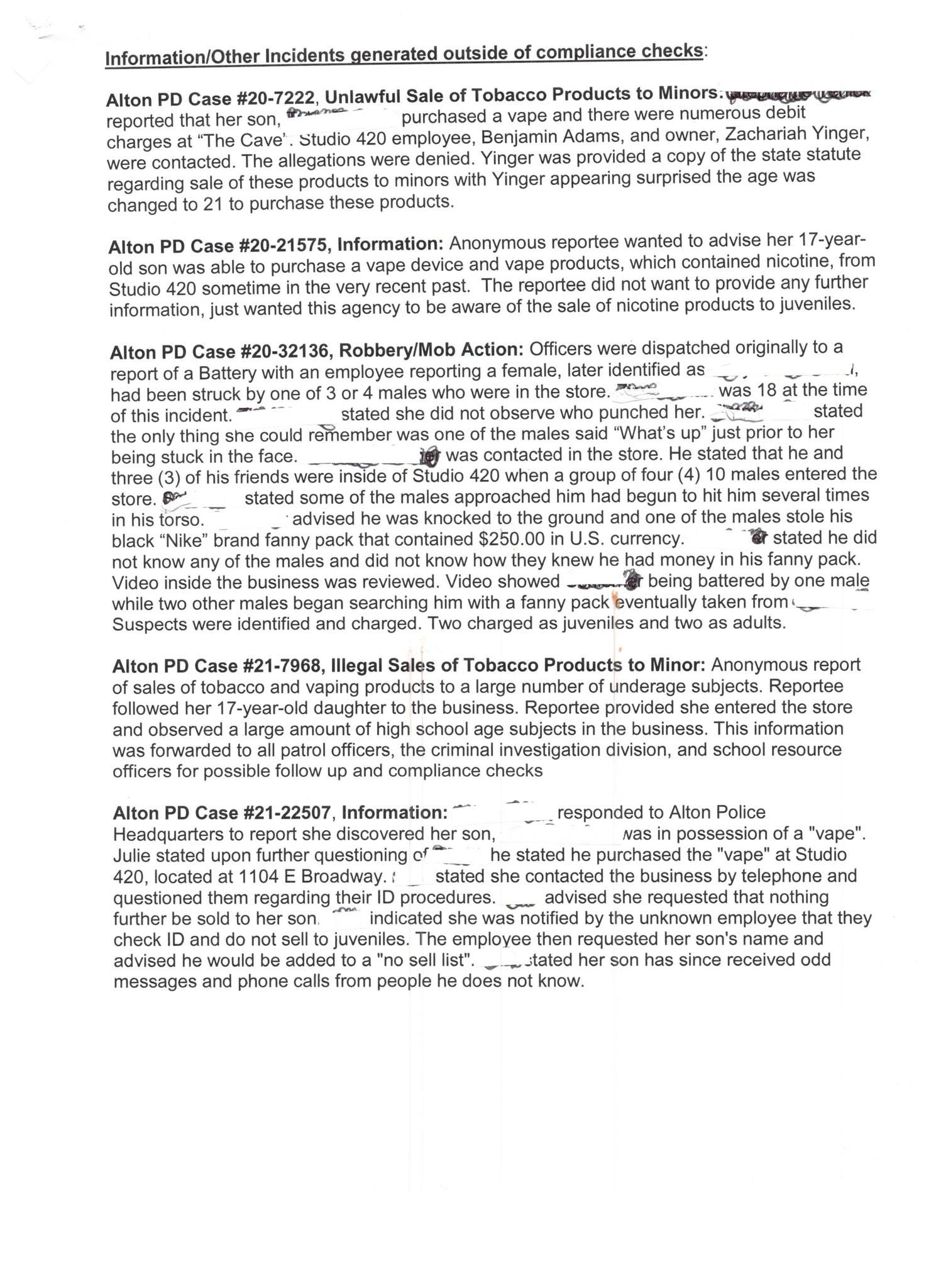 Zach Yinger charged with a felony - by Cory Davenport