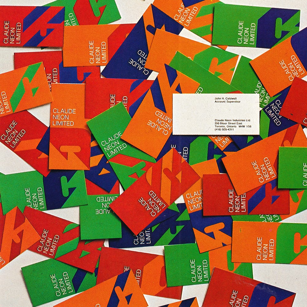 Claude Neon, 1973 – Logo Histories - by Richard Baird