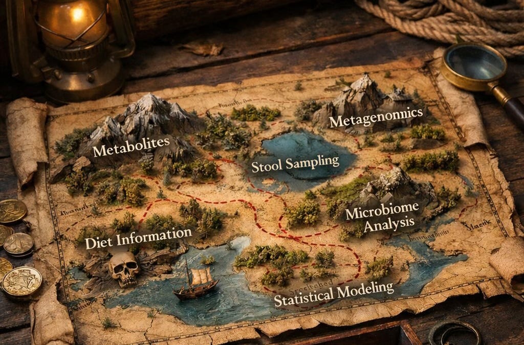 Shiny Maps, Missing Keys: The Stool Metabolome “Diet Readout” Problem