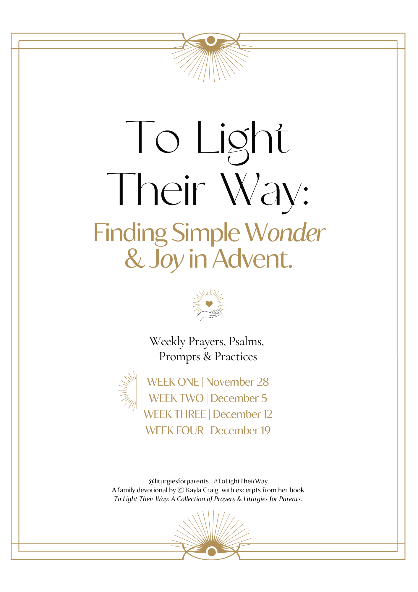 advent prayers for each week