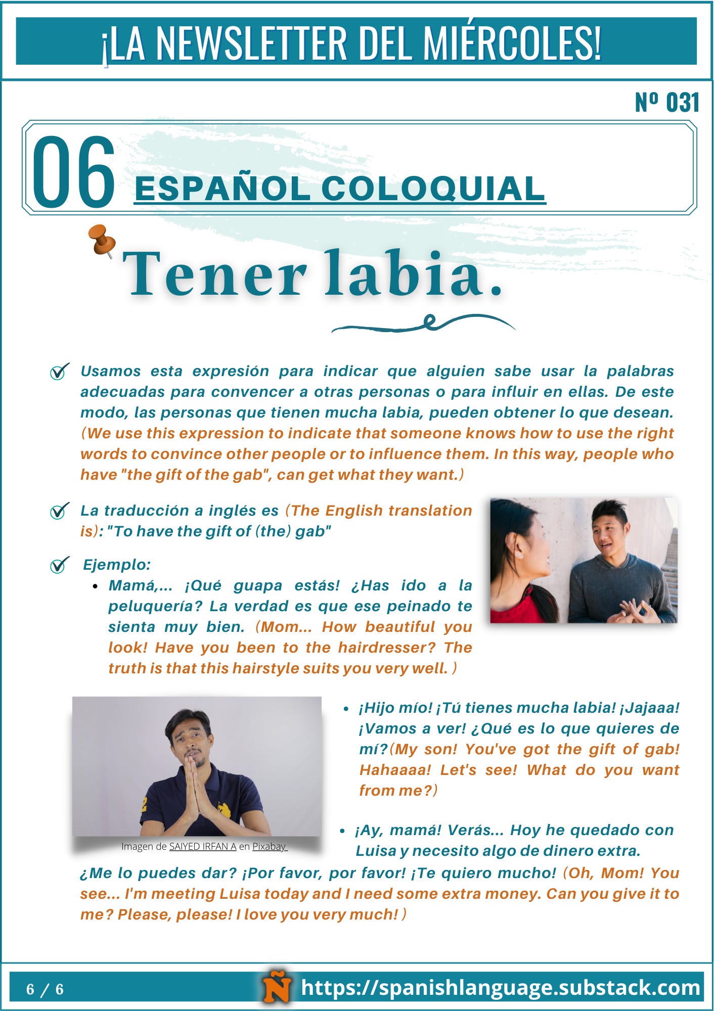La "Newsletter" del Miércoles (031) - by Angeles Fernández