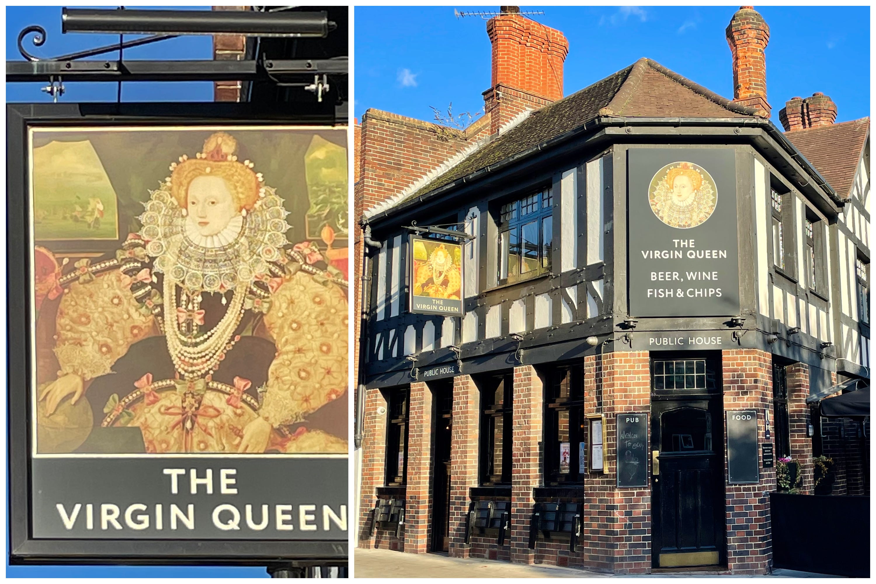 Letter from The Virgin Queen pub - by Adrian Brune