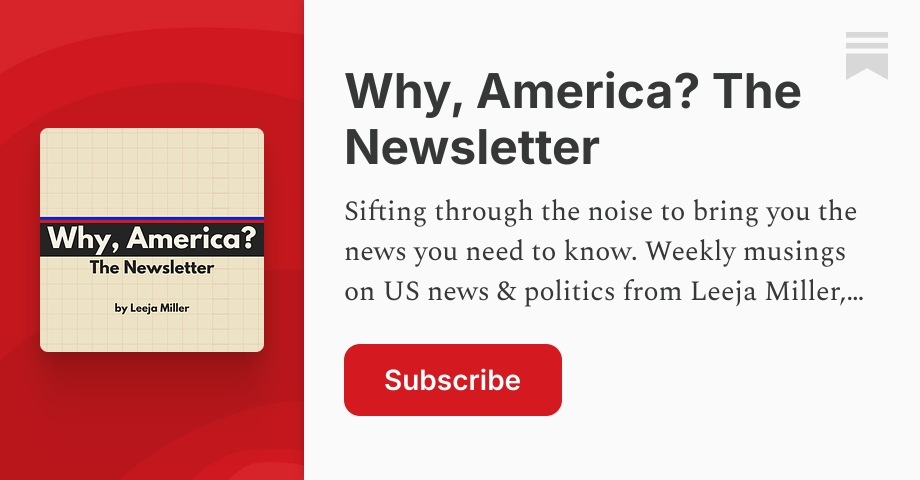 Why, America? The Newsletter | Leeja Miller | Substack
