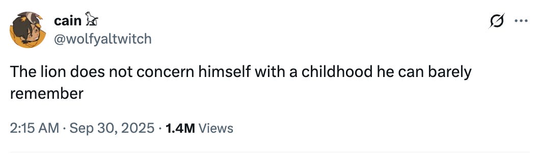 What is "the lion does not concern himself" meme?