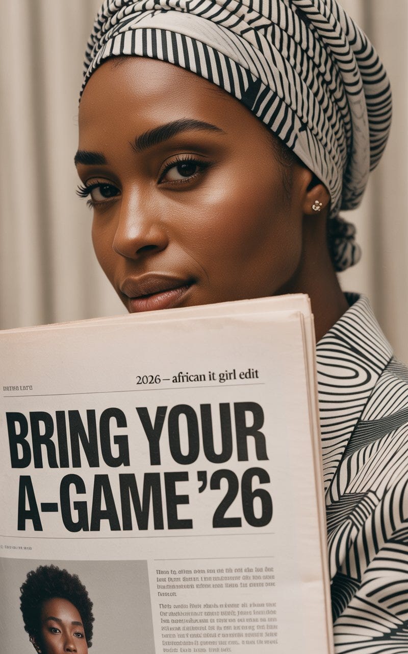 Bring Your A-Game 2026: The African It Girl Reset