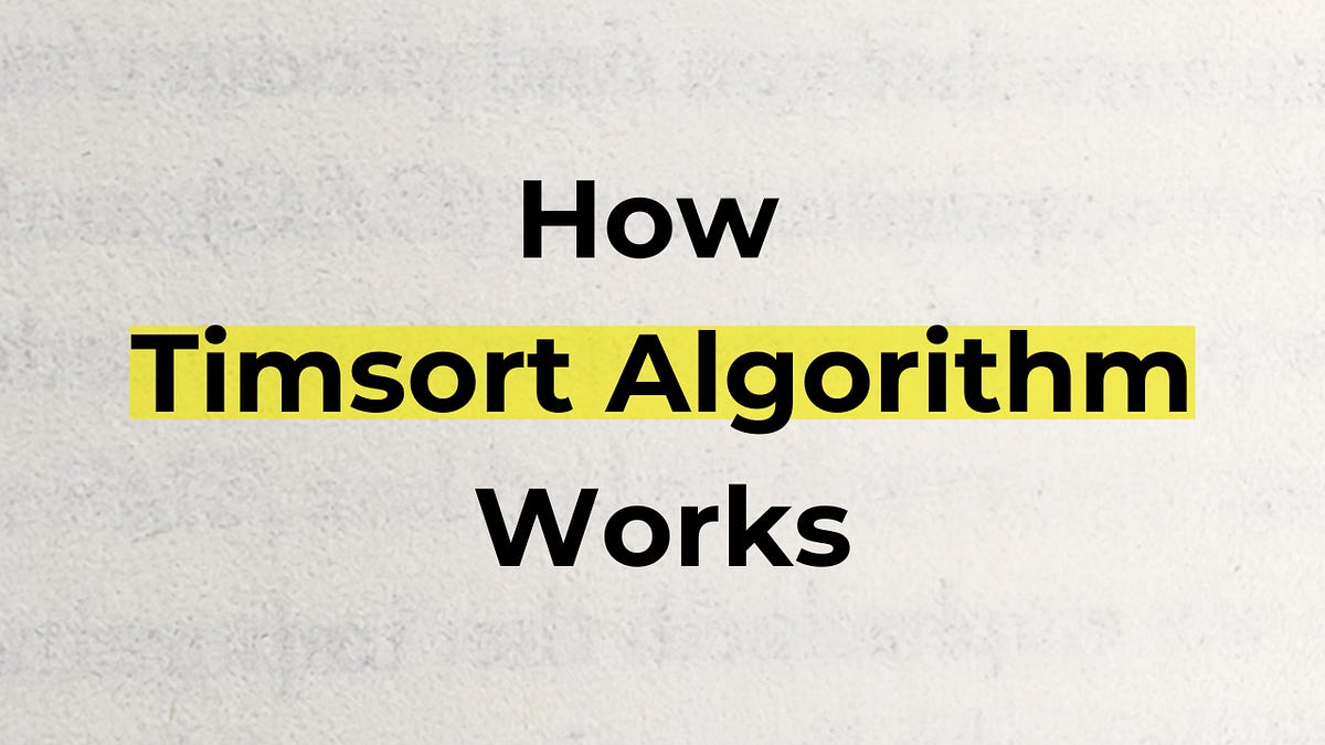 Timsort Algorithm - by Neo Kim and KIRUPA 🍊