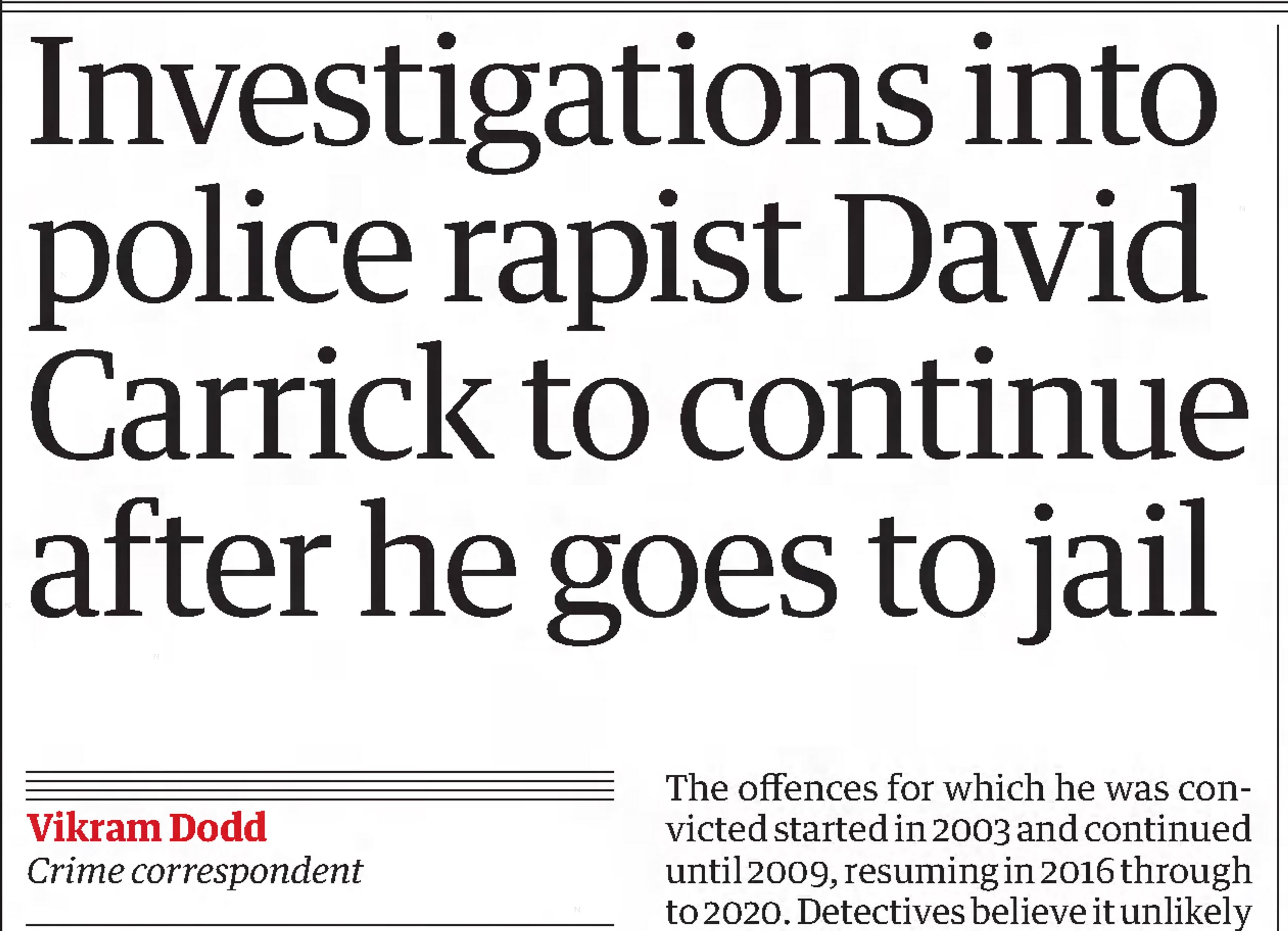 Predator Cop: The Disturbing Double Life of Metropolitan Officer David ...