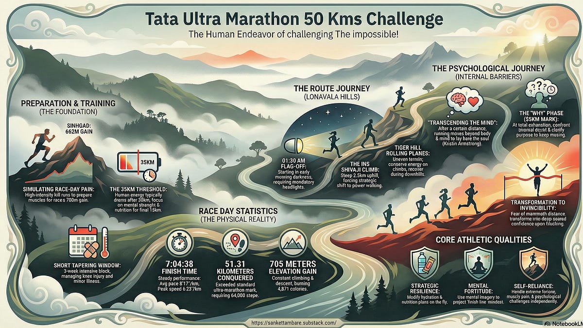 Tata Ultra Marathon 50 Kms Challenge - by Sanket Tambare