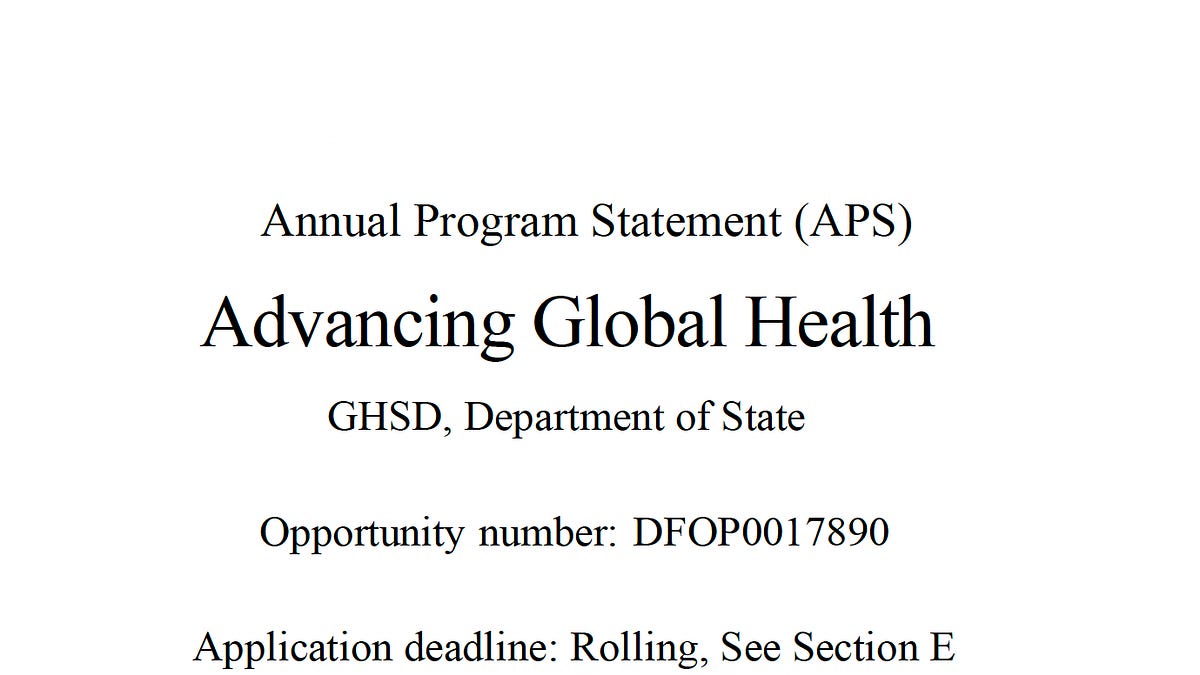 The State Department Is Asking the World for New Global Health Ideas