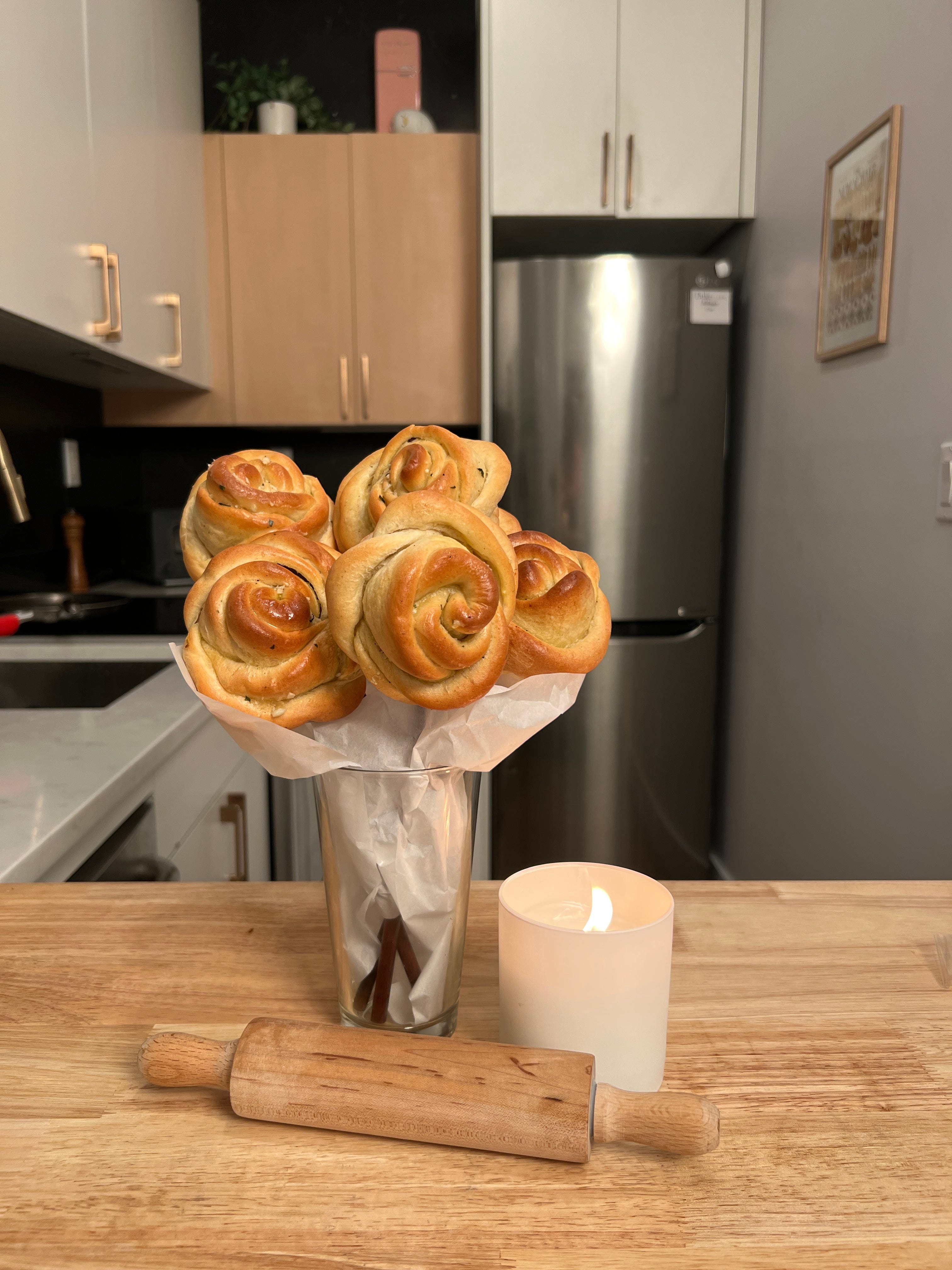 Garlic Bread Roses and Bouquet Recipe - by Allison Chen