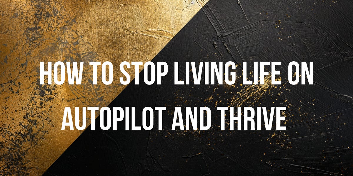 Why Most People Sleepwalk Through Life (And How to Stop It)