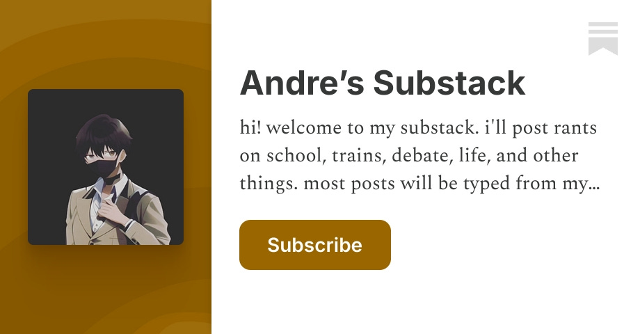 Andre’s Substack | Andre Zhang | Substack