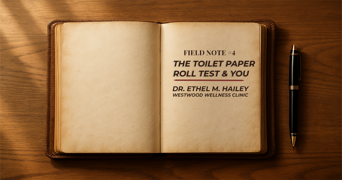 Field Note #4: The Toilet Paper Roll Test