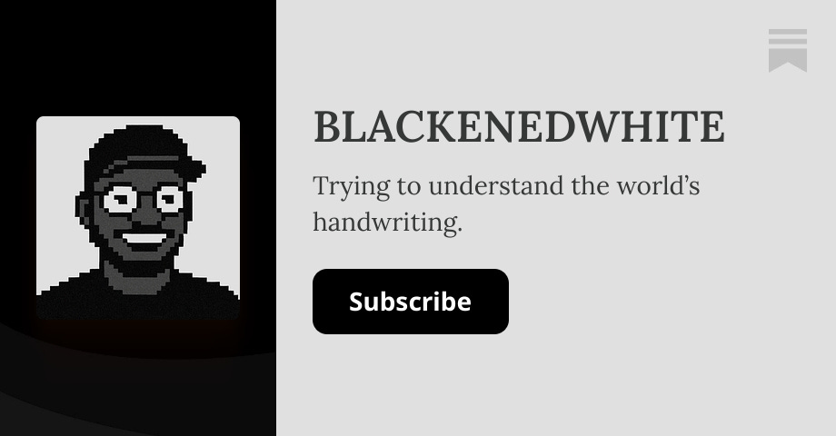 BLACKENEDWHITE | Sait Cham | Substack