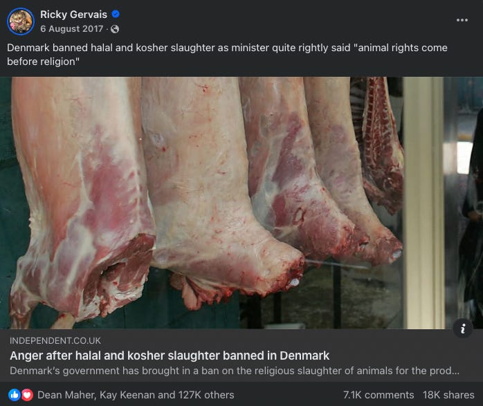 The Hypocrisy of Halal Slaughter - The David Ramms Substack