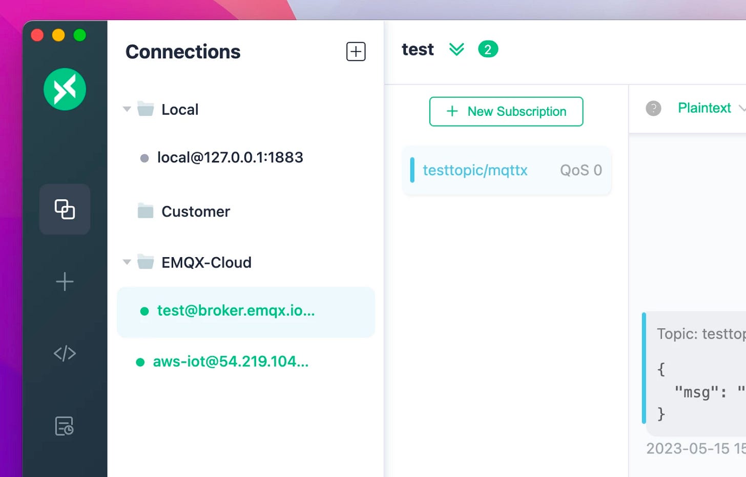 MQTTX: Open-Source All-In-One MQTT Client Toolbox for Testing and Debugging