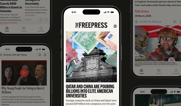 The Free Press App Is Here! - by Bari Weiss
