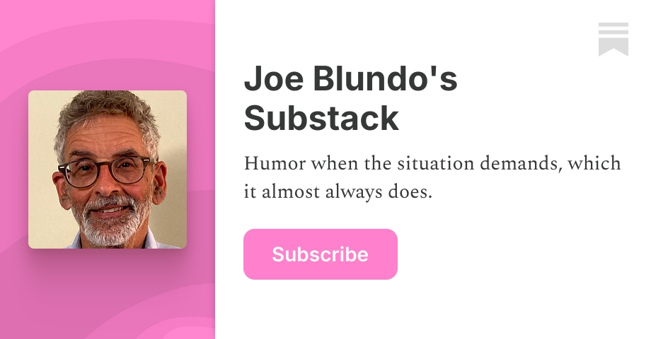 Joe Blundo's Substack | Substack