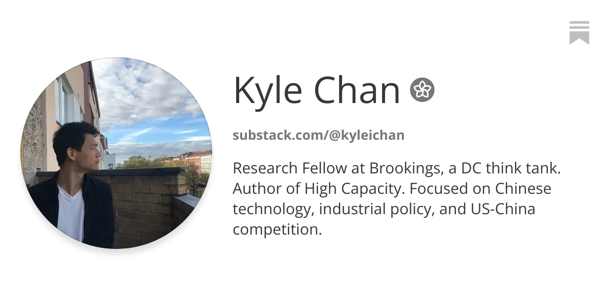 Kyle Chan | Substack