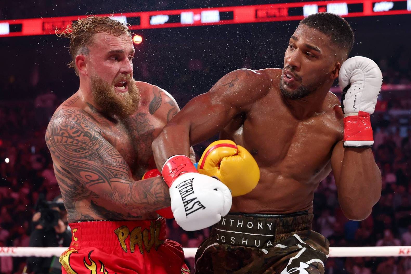 Anthony Joshua drops Jake Paul four times in one-sided 6th-round KO