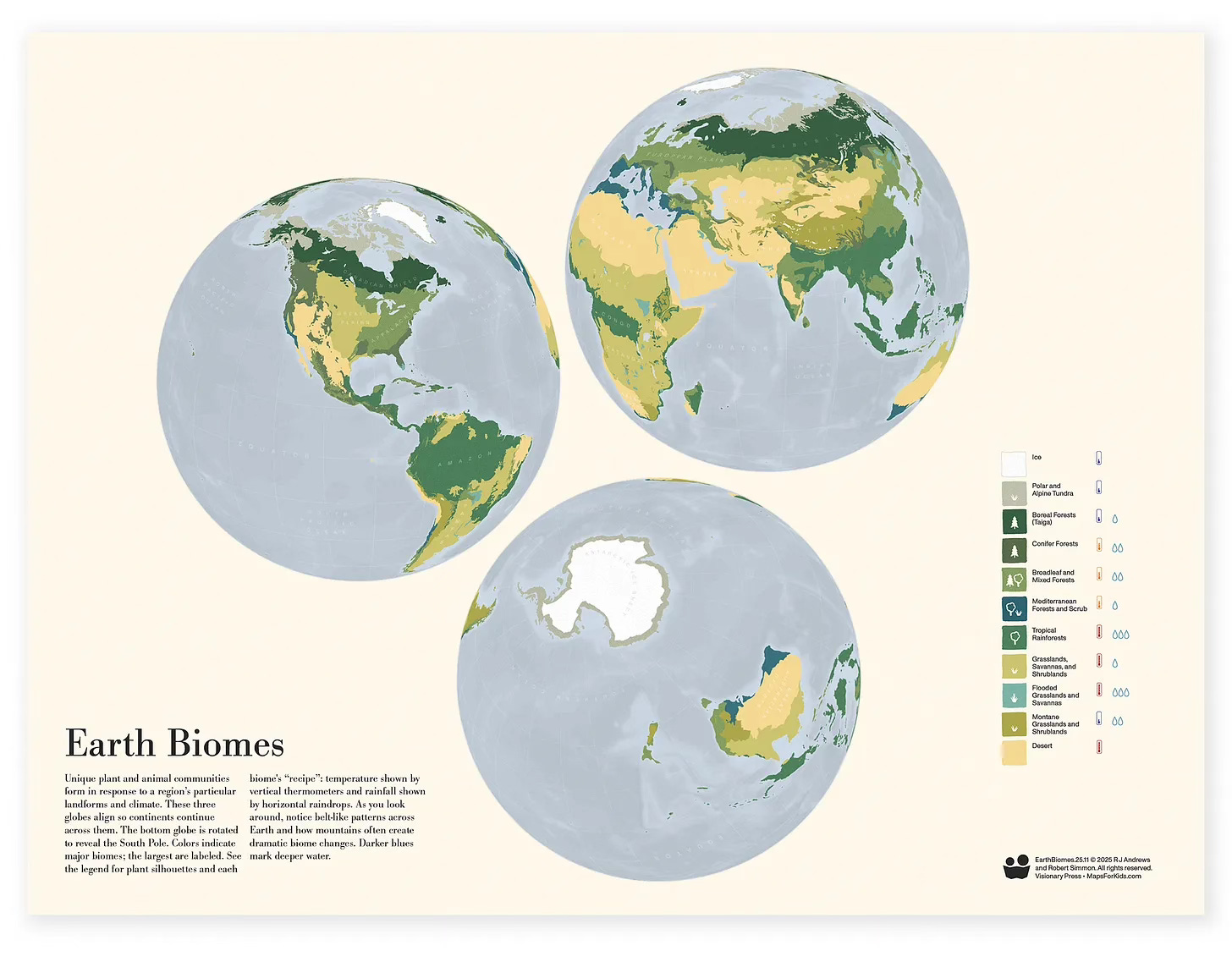 Biomes for Kids - by Doug Greenfield - Map of the Week