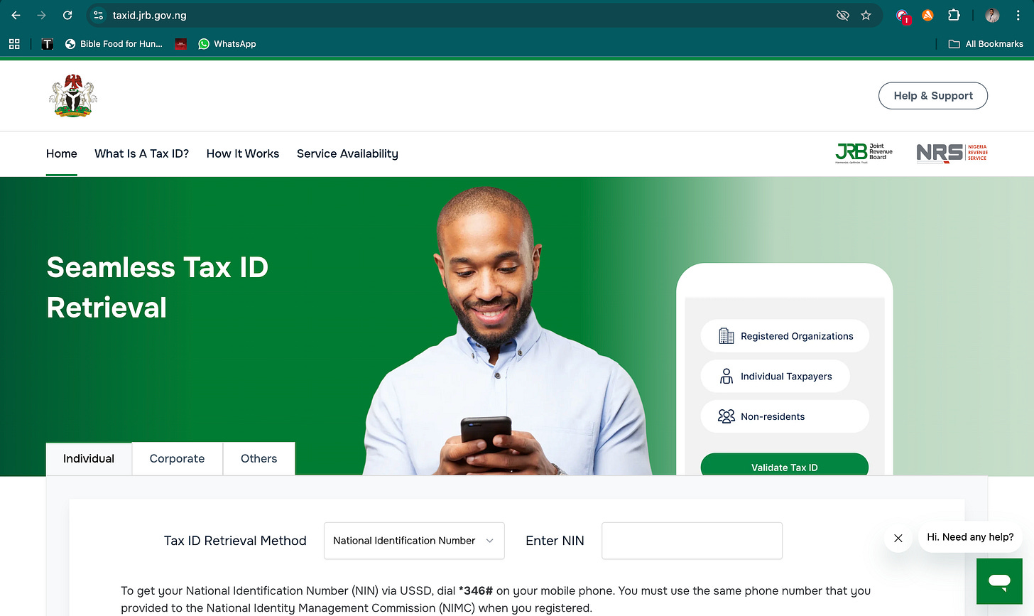 A Step by Step Guide to Retrieving your TAX ID on the New Platform