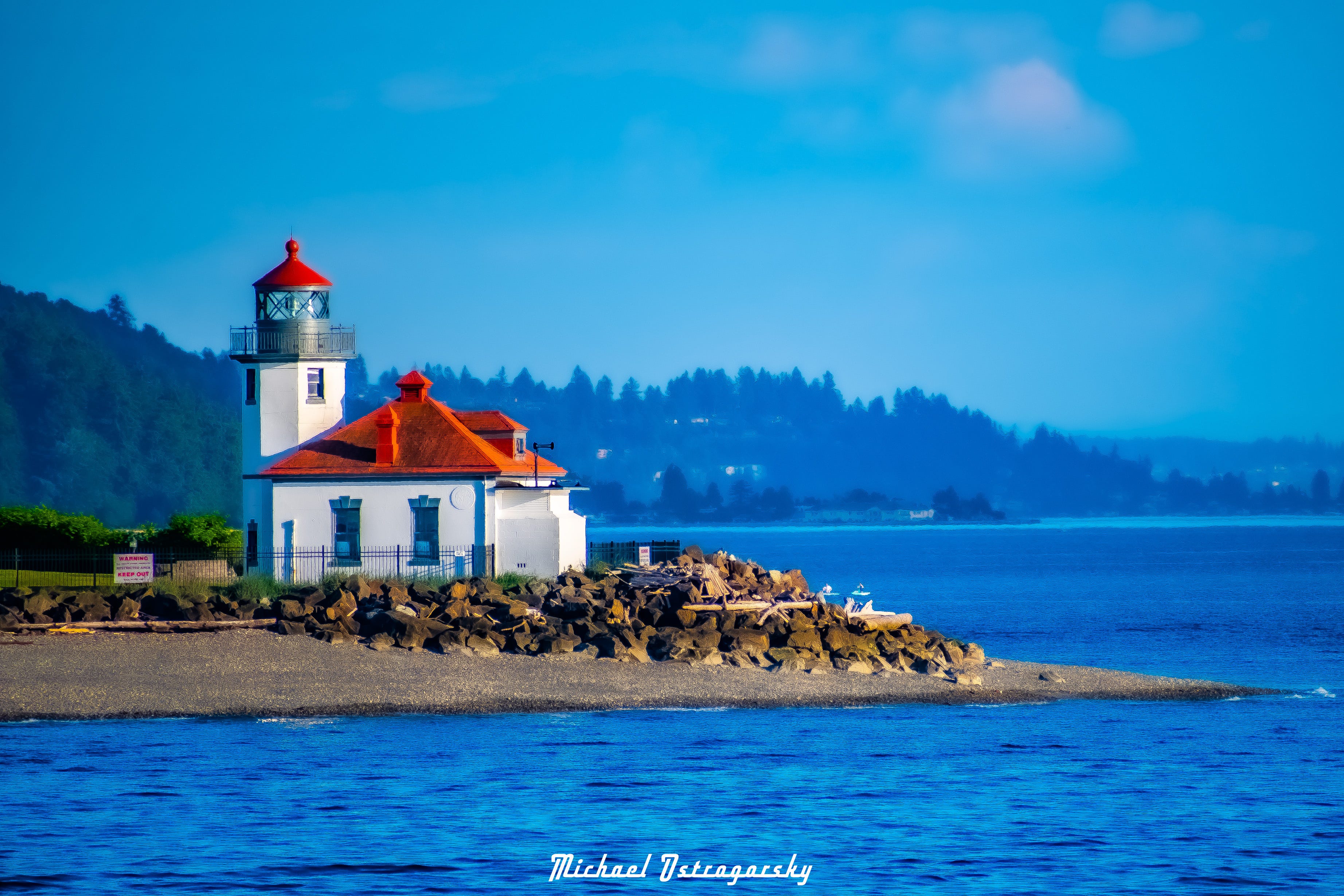 Alki Point Lighthouse - by Michael Ostrogorsky PhD