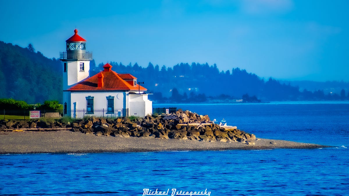 Alki Point Lighthouse - by Michael Ostrogorsky PhD